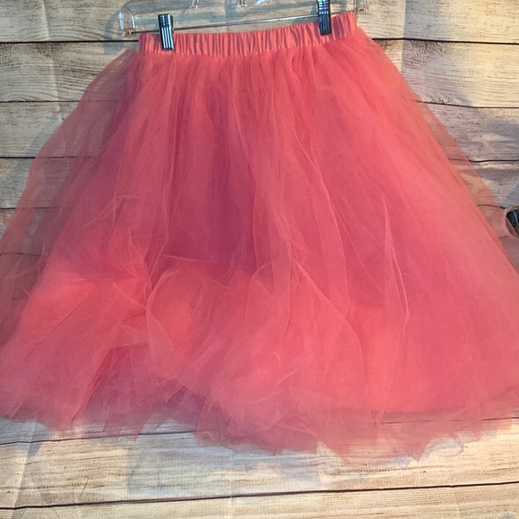 Skirts | Ruffled Layered Pink Tulle Skirt | Poshmark